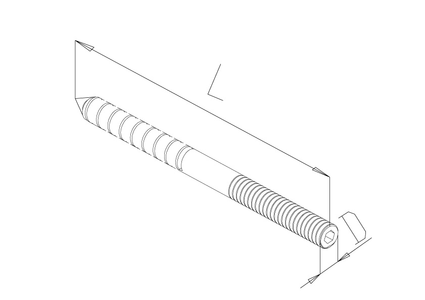 Dual Thread Screws (20No.) - Model 9160 - Fastec Handrail Systems